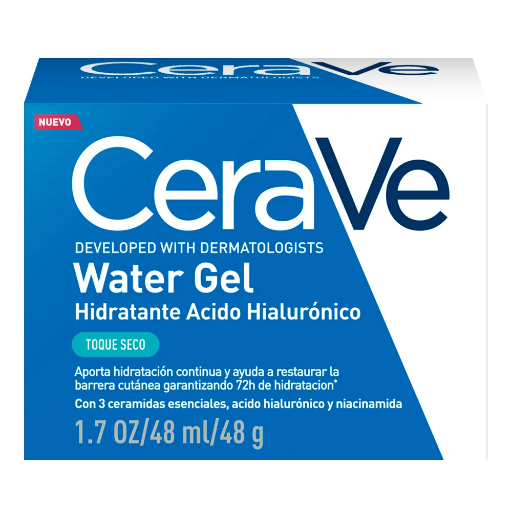 CERAVE WATER GEL CREMA HIDRATANTE X48 | Farmacia AGINCO